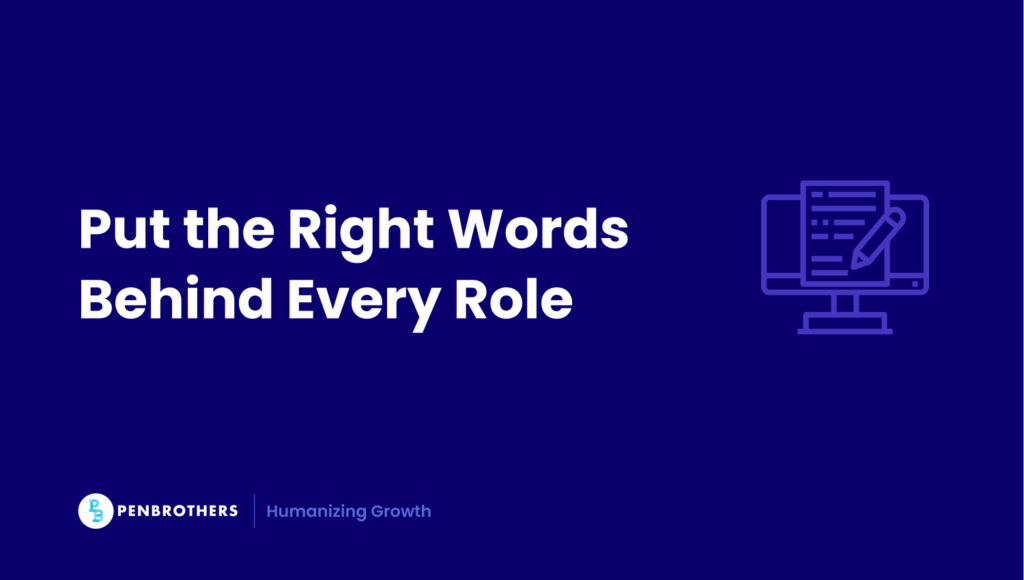 How to Write a Role Description | Penbrothers